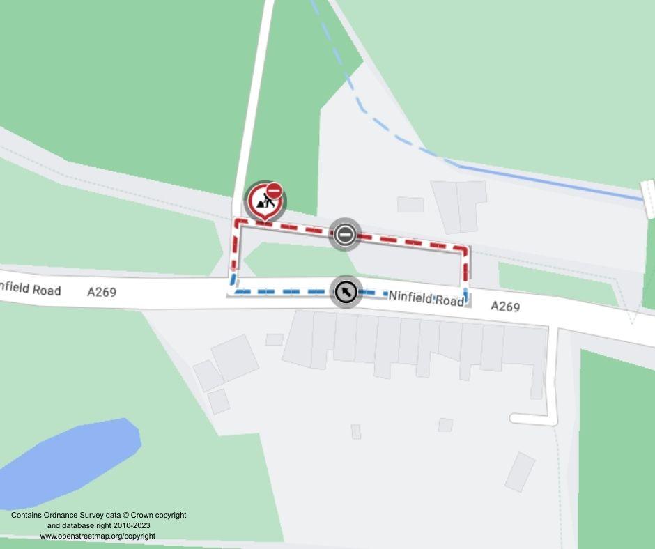 Ninfield Road, Bexhill - Carriageway repairs | live.eastsussexhighways.com