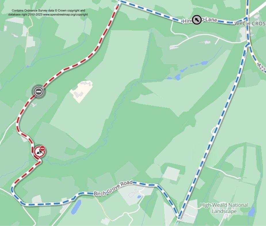 Twyford Lane, Forest Row - Footbridge and carriageway repairs | live ...